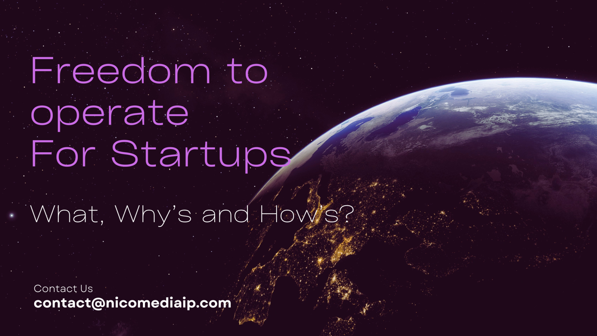 Freedom To Operate (FTO) for startups: What, Why’s and How’s ...